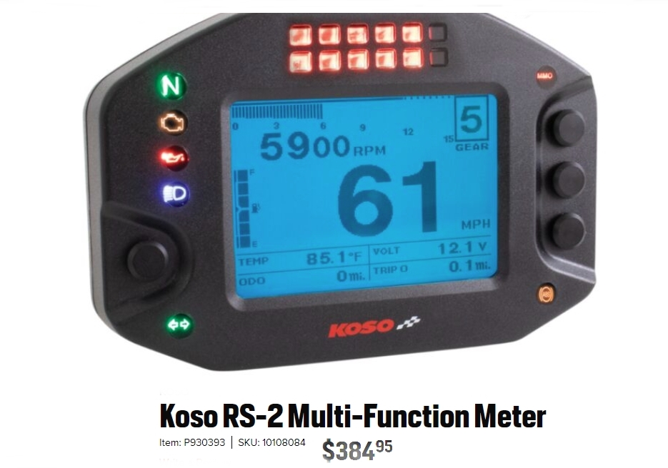 Tach – Koso Multifunction gauge fit Rebel 500? – Rebel500